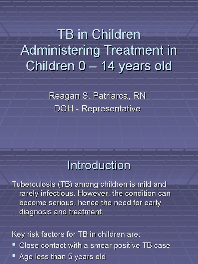 TB in Children | Tuberculosis | Health Care
