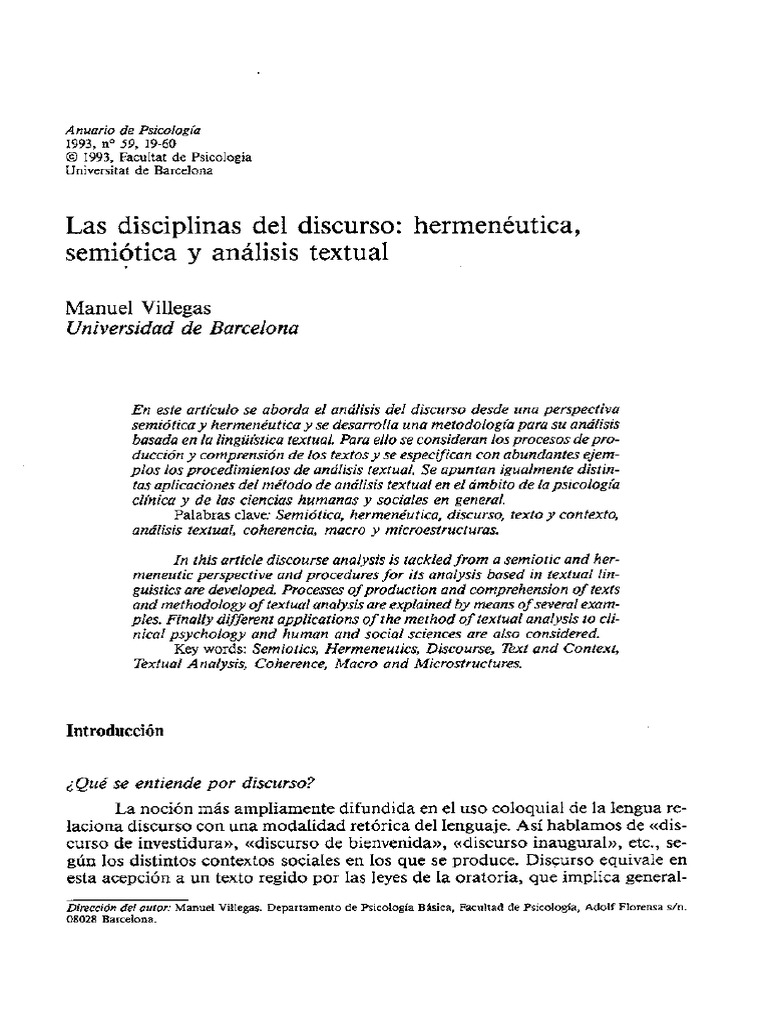 Análisis Textual | PDF