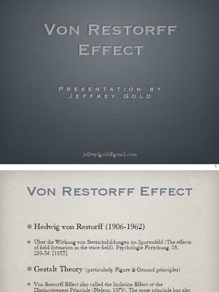 Von Restorff Effect Explained | PDF | Bias | Recall (Memory)