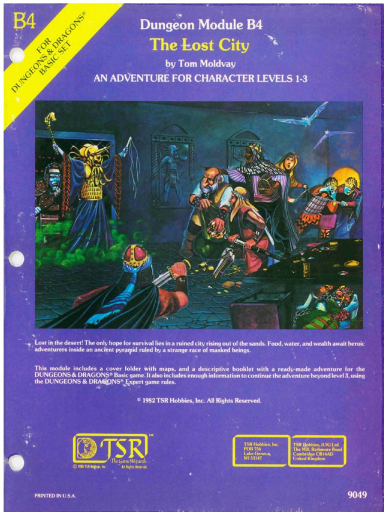 AD&D - B4 The Lost City (Complete Maps)