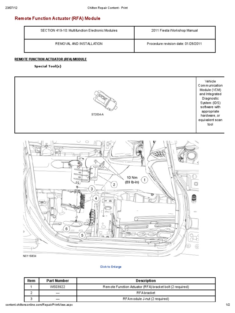 Remote Function Actuator (RFA) Module | PDF