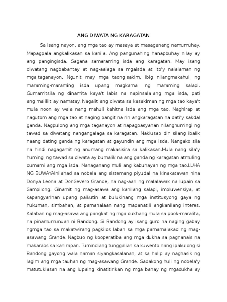 Diwata NG Karagatan | PDF