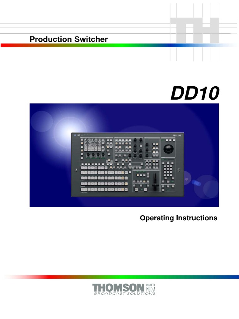DD10 Operating Manual Part1 | PDF | Computer File | Switch