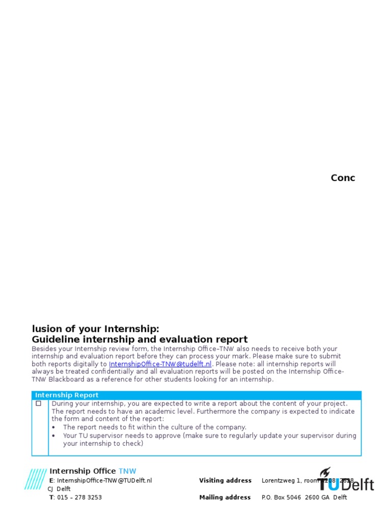 Guidelines Internship Reports and Review | PDF | Internship | Job Hunting