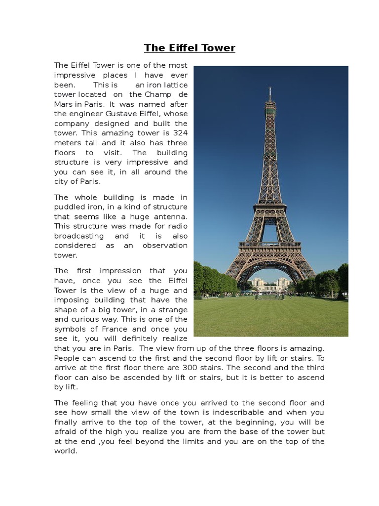 Overview of the Eiffel Tower | PDF | Art