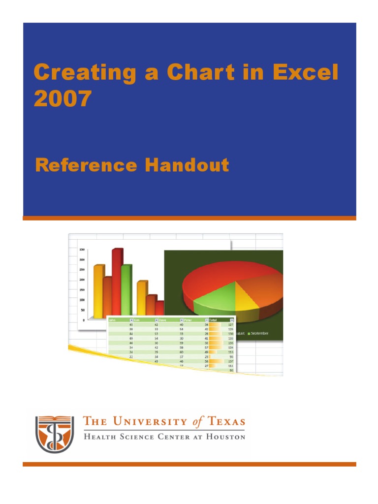 Creating A Chart in Excel 2007: Reference Handout | PDF | Chart ...