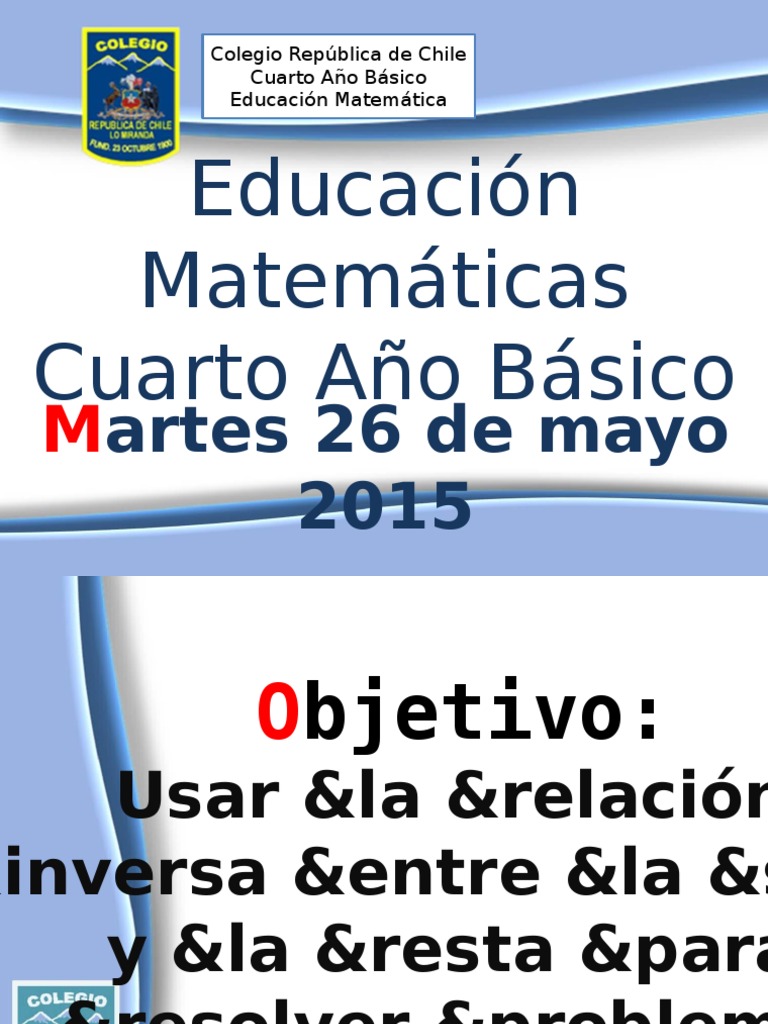 Sumas y Restas Como Operación Inversa | PDF