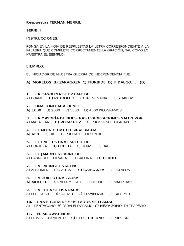 Respuestas Terman Merril