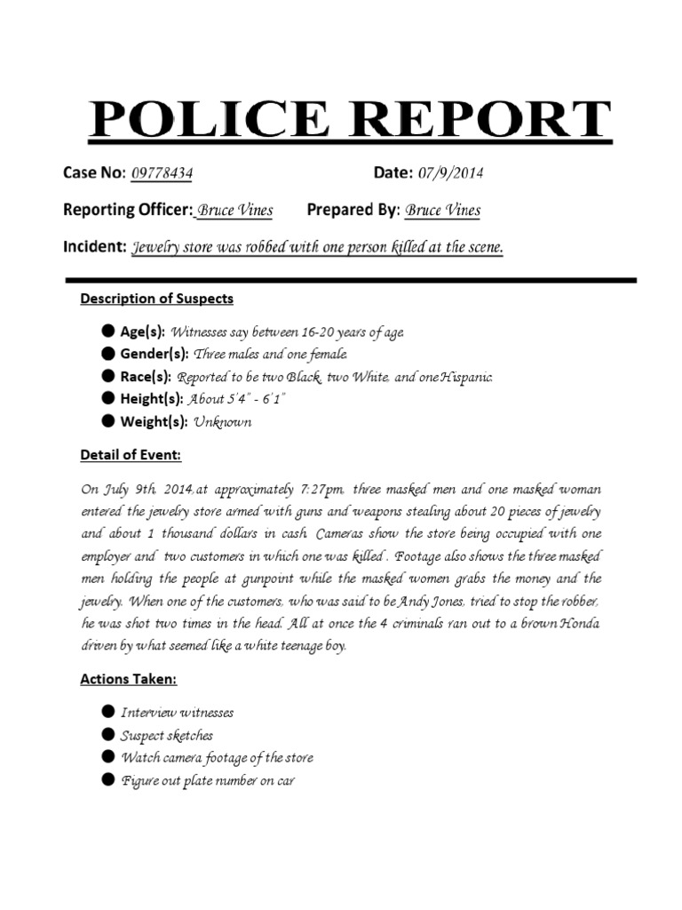 Description of Suspects | PDF | Politics | Social Science