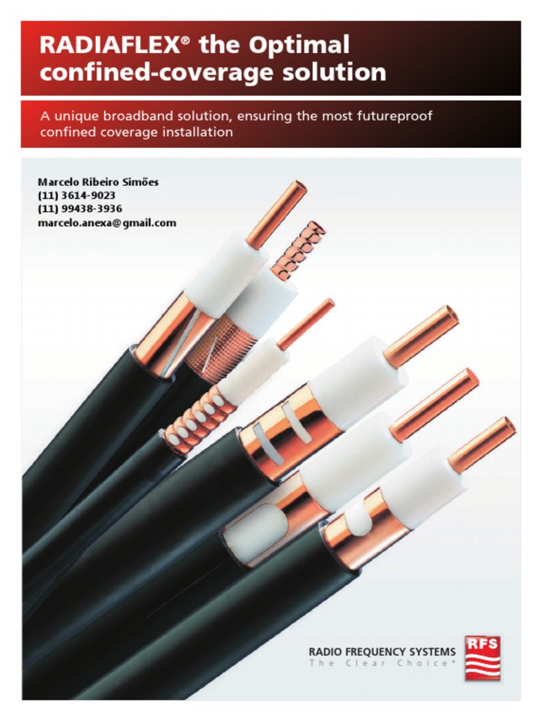 RFS Radiaflex Brochure2013-06 | PDF | Cable | Antenna (Radio)