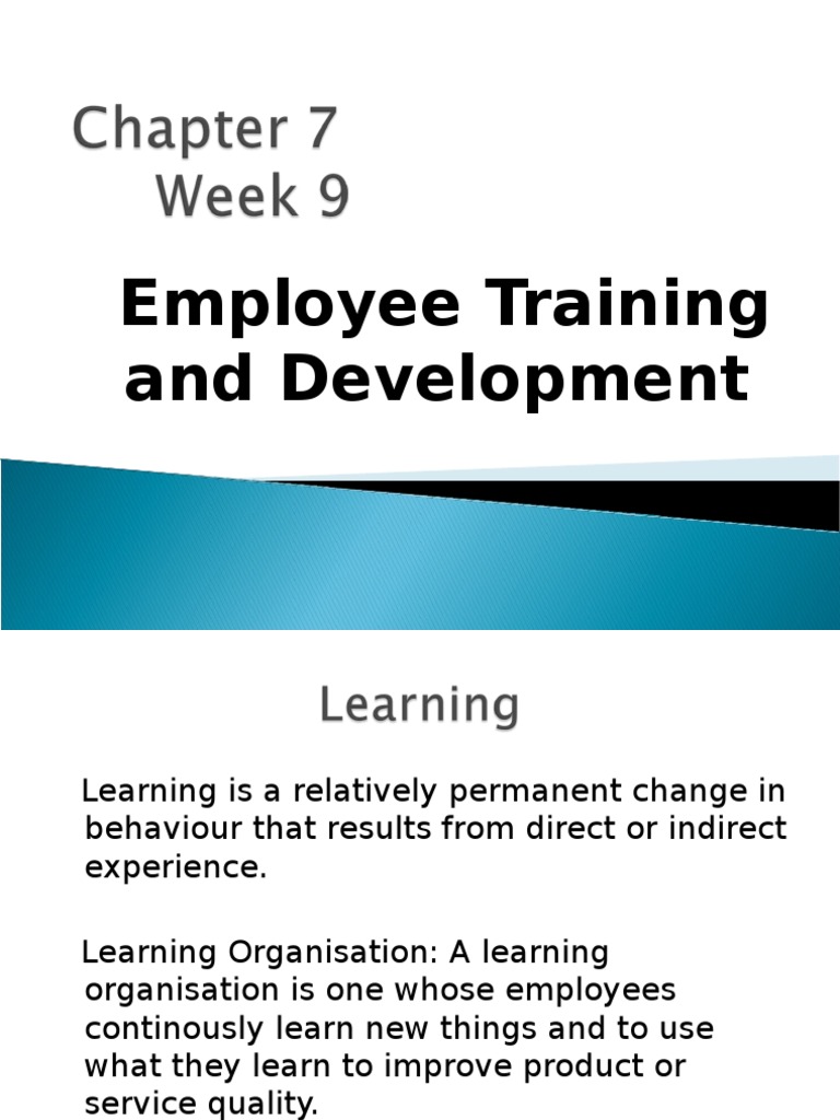 Employee Training and Development | PDF | Apprenticeship | Vocational ...