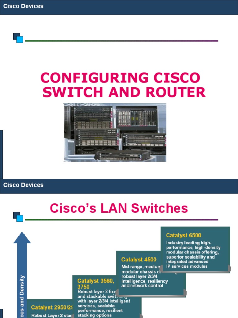 Configuring Cisco Switch and Router | PDF | Ip Address | Random Access ...