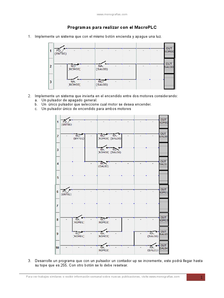 Ejemplos Programacion Macroplc | PDF | Informática | Science