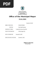 Travel Order Sample | PDF