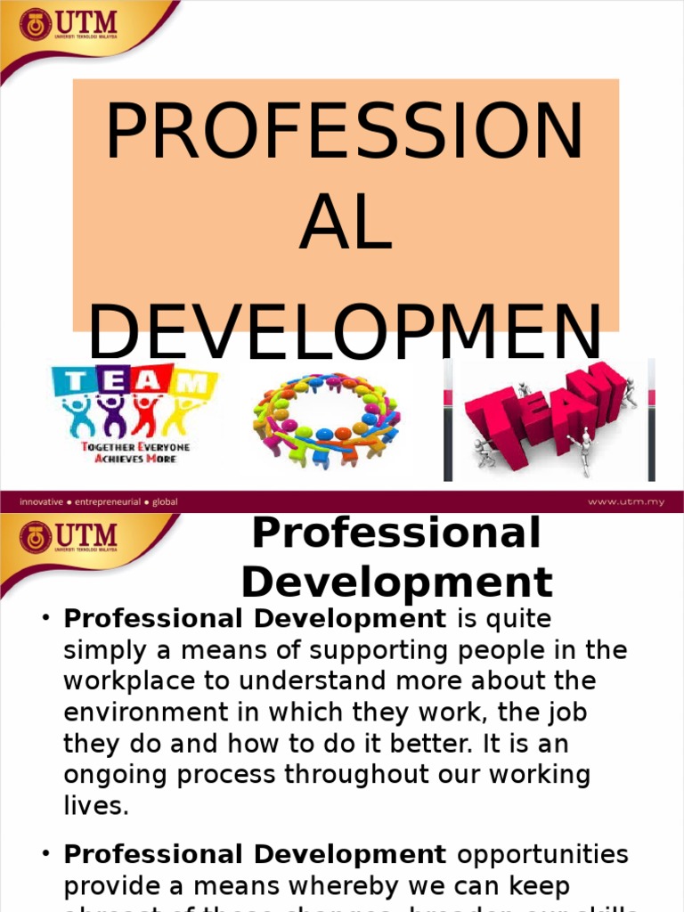 PROFESSIONAL DEVELOPMENT | PDF | Professional Development | Leadership