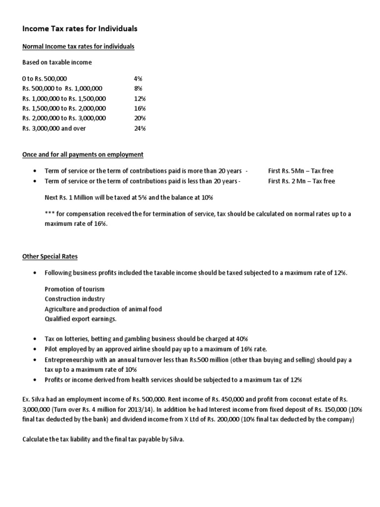 Income Tax Note 02 | Download Free PDF | Taxation In The United States ...