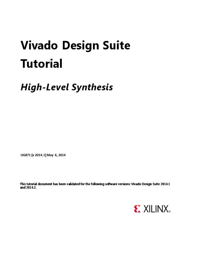 Vivado High Level Synthesis Tutorial | PDF | C (Programming Language ...