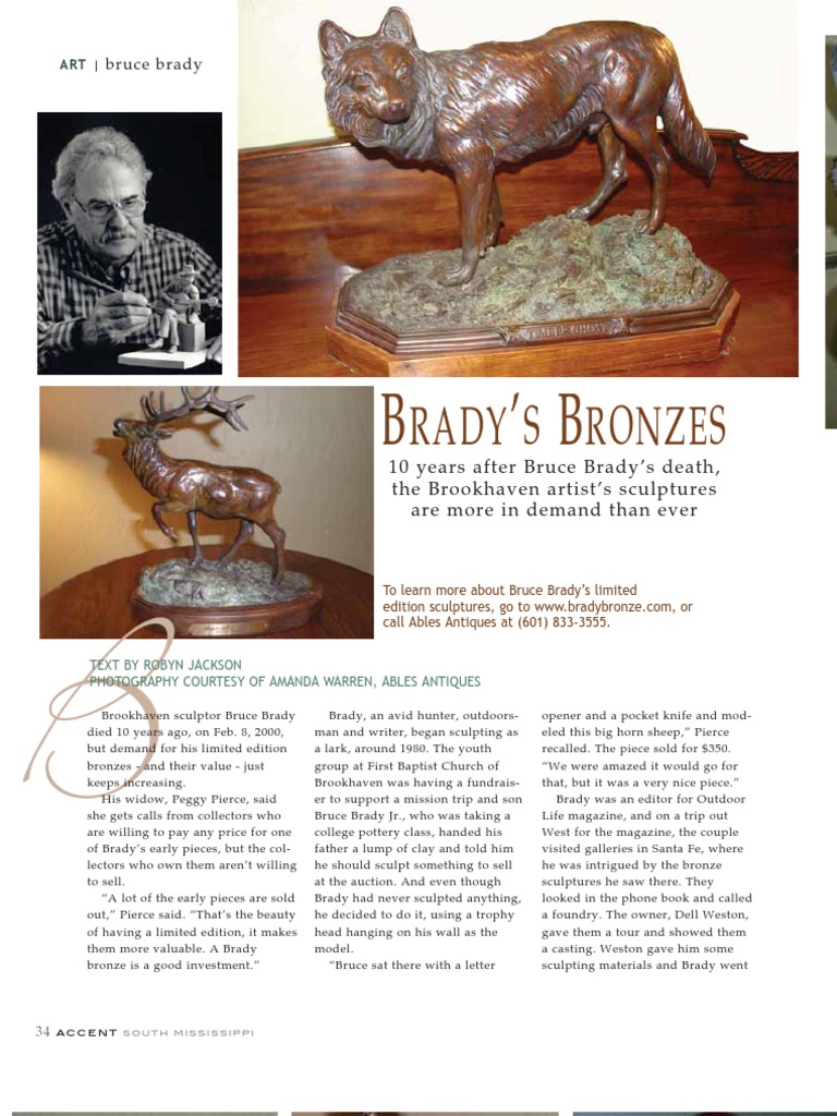 Bruce Brady Bronzes | PDF | Sculpture