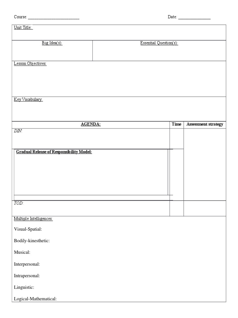 My Adapted Template | PDF