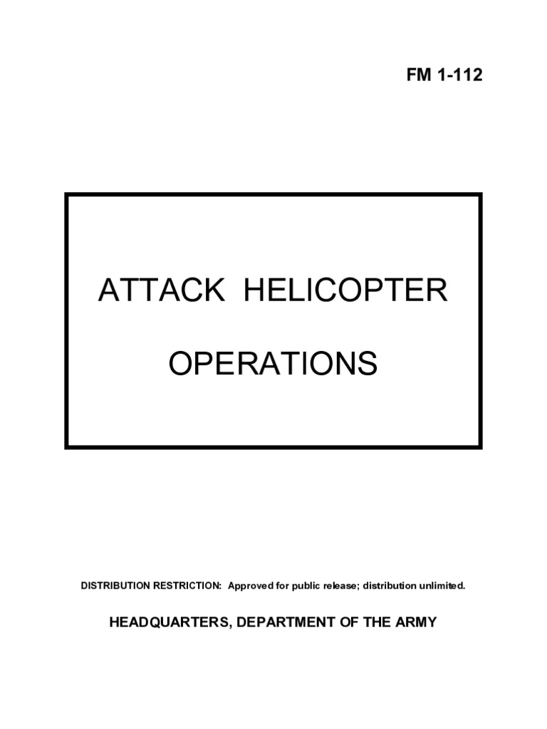 Army Attack Helicopter Operations Guide | PDF | Maneuver Warfare ...