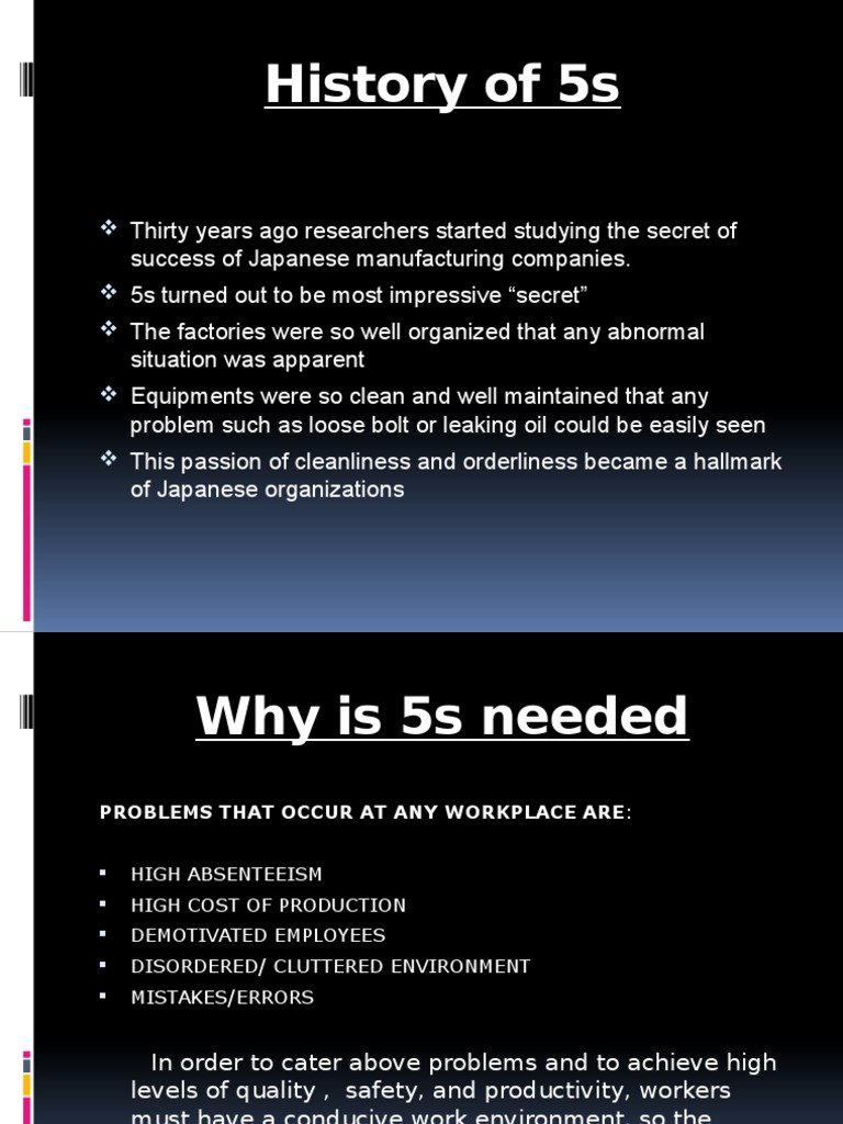 History of 5s | PDF | Business