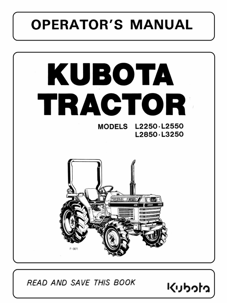 Kubota L2550 Owners Manual PDF | PDF