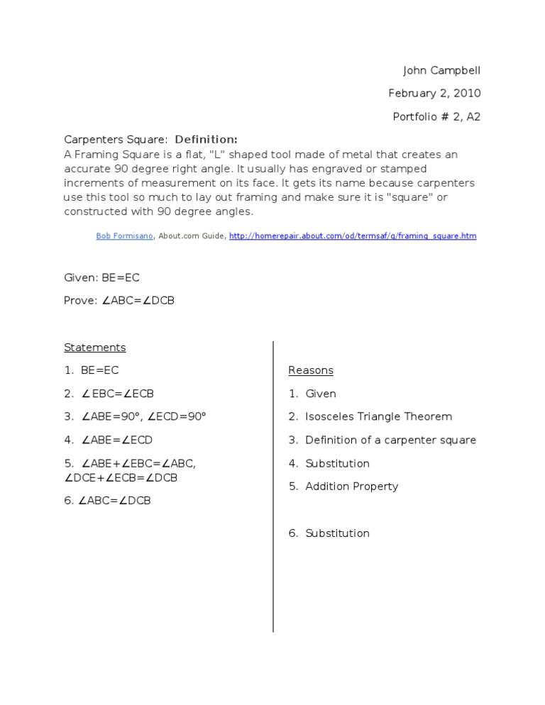 Geometry Portfolio #2 | PDF