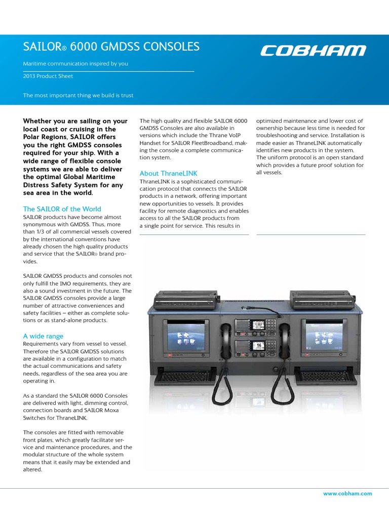 Sailor 6000 Series Brochure | PDF | Telecommunications | Transport