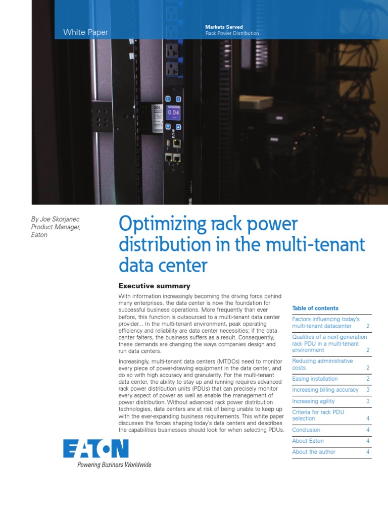 WP155002EN Optimizing Rack LR | PDF | Data Center | Environmental ...