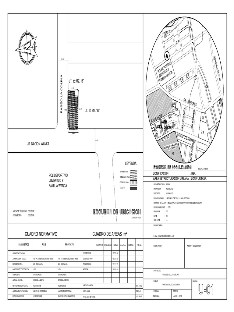 Modelo de Plano de Ubicacion y Localizacion | PDF
