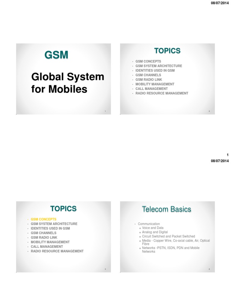 An Introduction to the Key Concepts and Architecture of GSM Mobile ...
