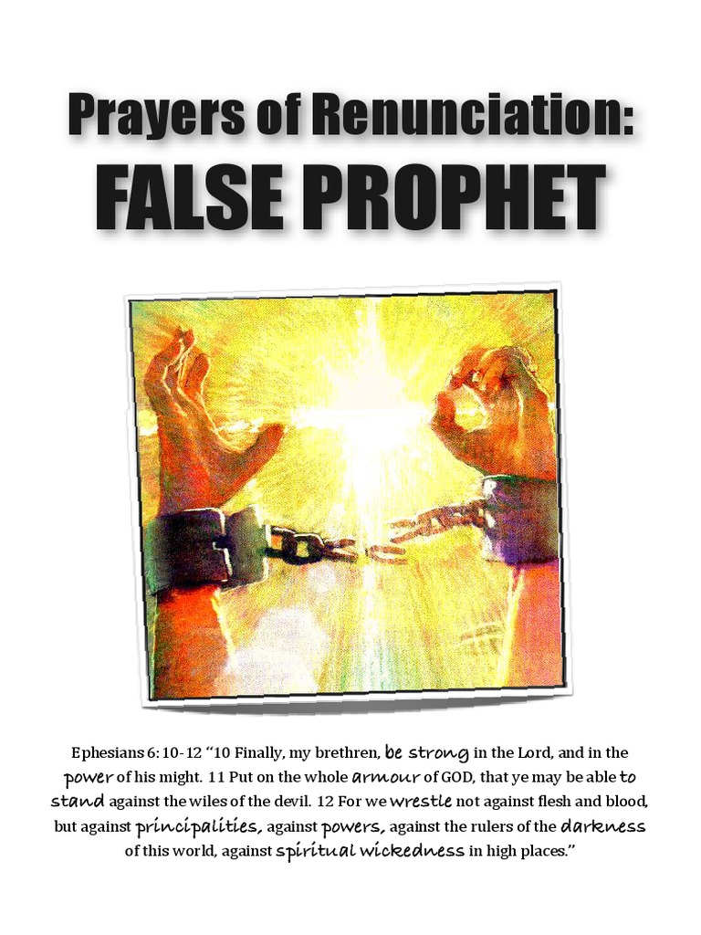 Prayers of Renunciation FALSE PROPHET | PDF | Repentance | Magic ...