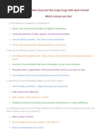 It Is A Zoo Personality Test | PDF | Behavioural Sciences | Psychology