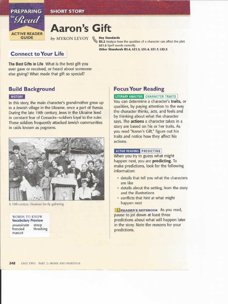 Aaron's Gift by Myron Levoy | PDF