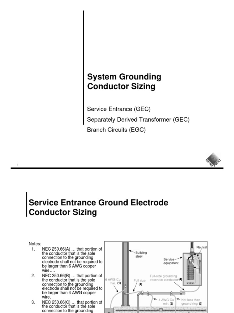 Ground Conductor Sizing | PDF | Electrical Conductor | Wire