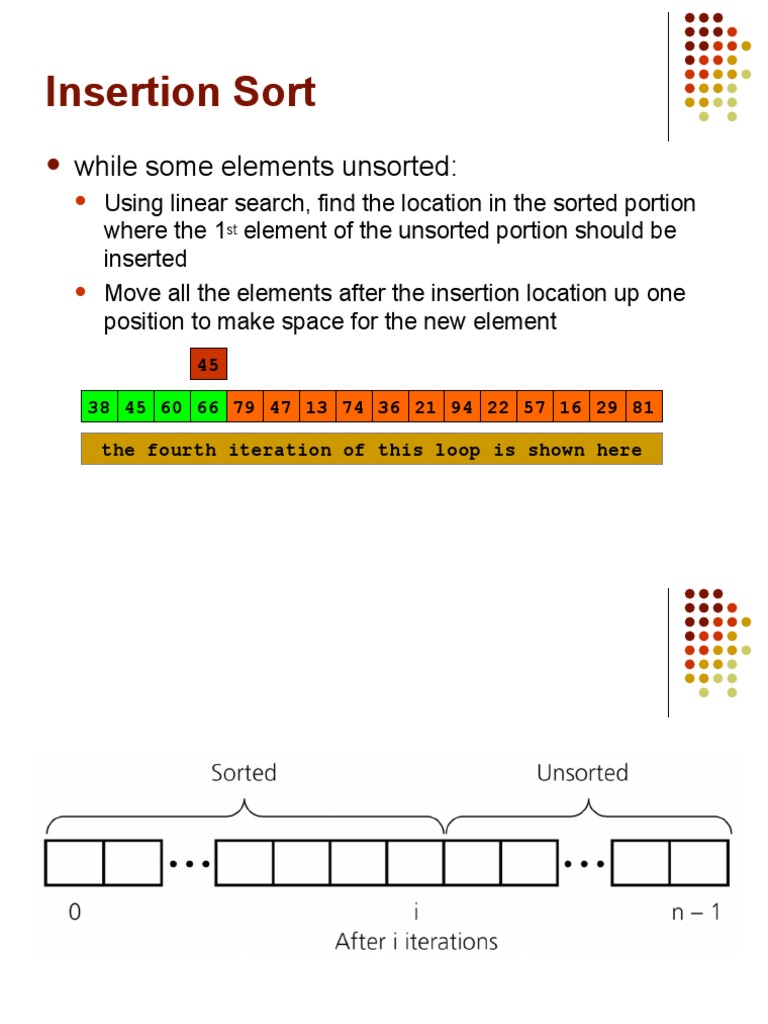Insertion Sort: While Some Elements Unsorted | Download Free PDF | Discrete Mathematics ...