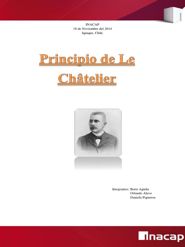 principio de le chatelier.pdf | Equilibrio químico | Reacciones químicas | Prueba gratuita de 30 ...