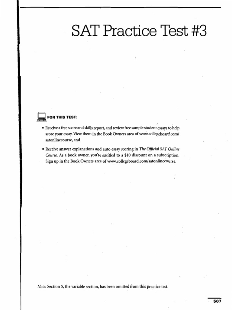 Sat Paper Bluebook | PDF | Books