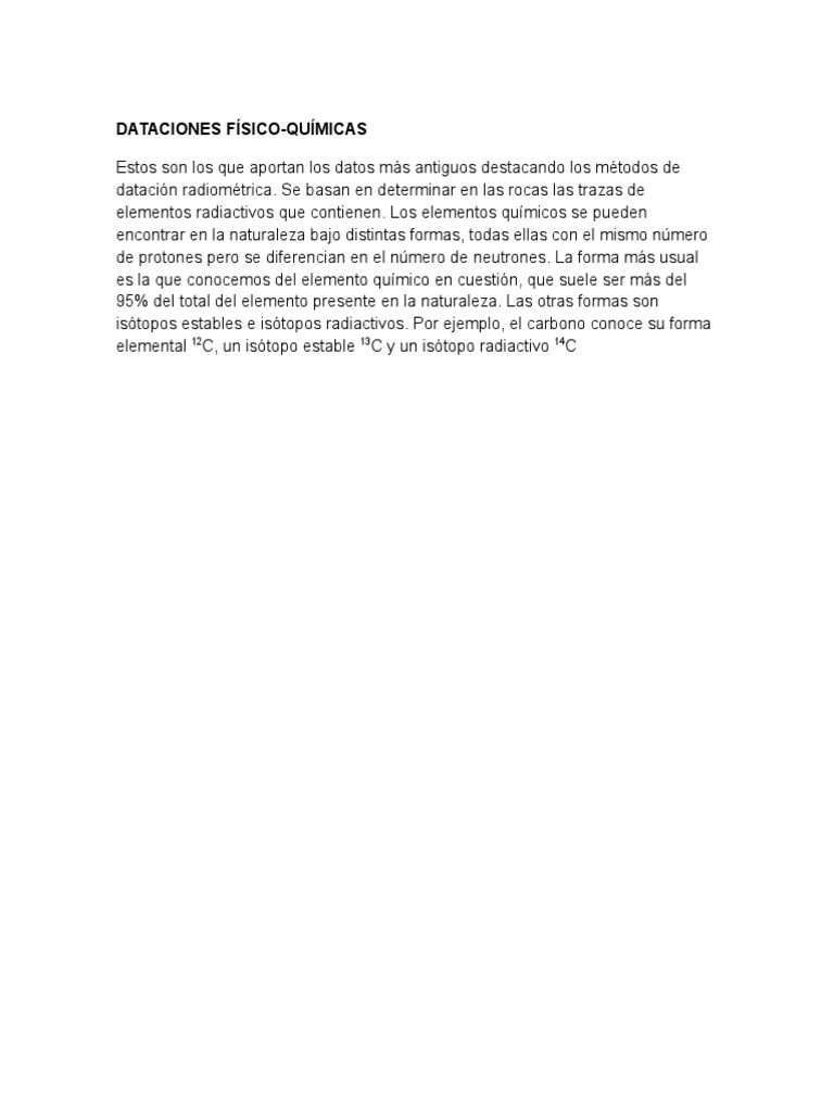 Métodos de Datación Radiométrica | PDF