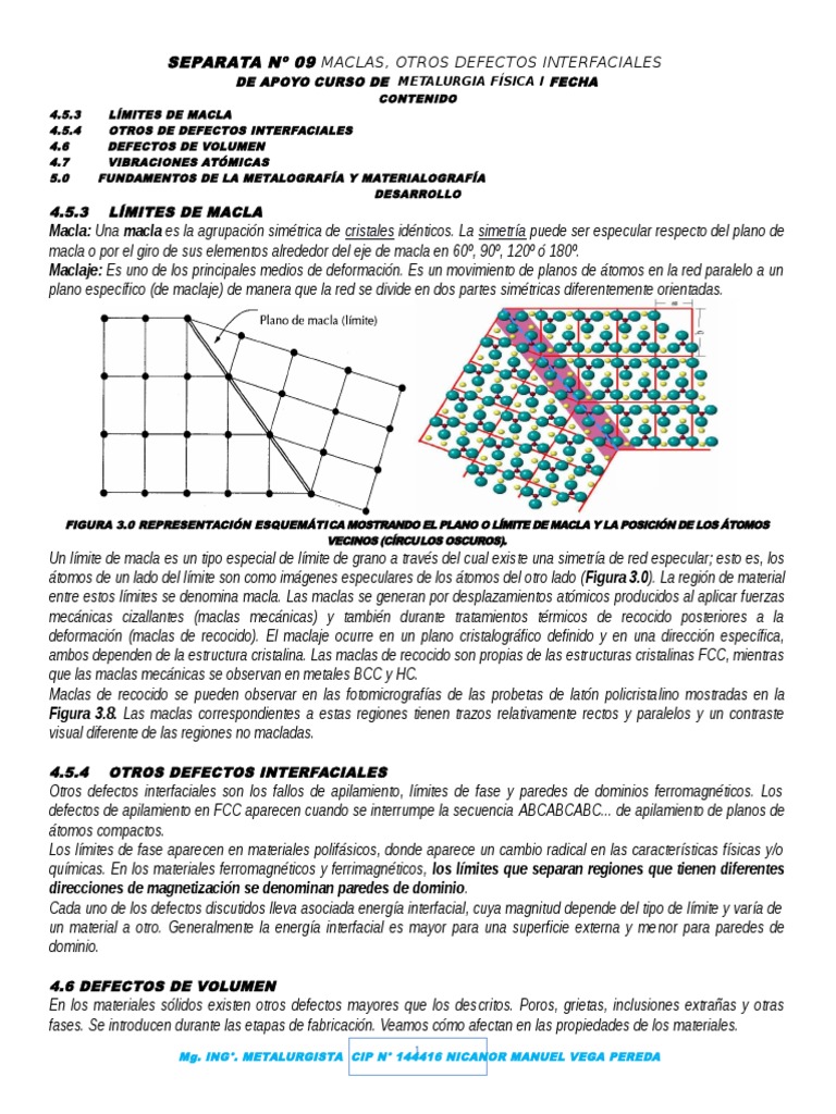 Análisis de defectos microestructurales y vibraciones atómicas en ...