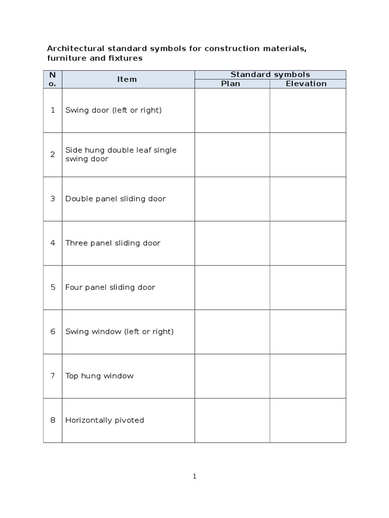 Architectural Standard Symbols | PDF | Electrical Engineering ...