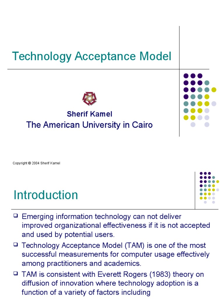 Technology Acceptance Model | PDF | Usability | Attitude (Psychology)