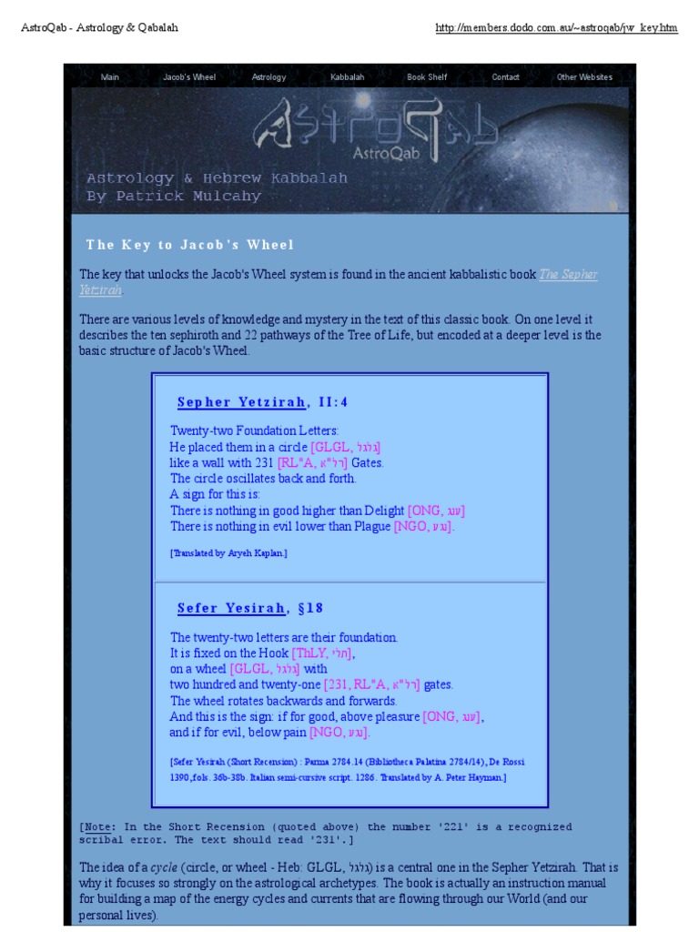 The Key To Jacob's Wheel | PDF | Kabbalah | Languages Of Israel