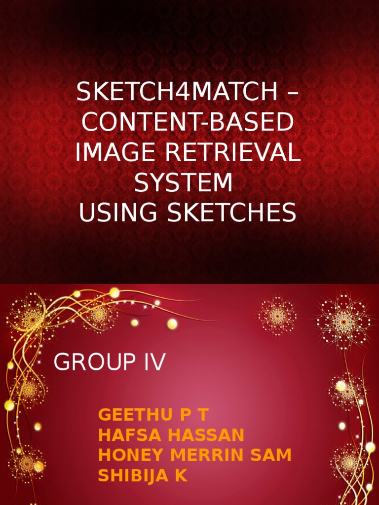 Content-Based Image Retrieval System Using Sketches | PDF | Information ...