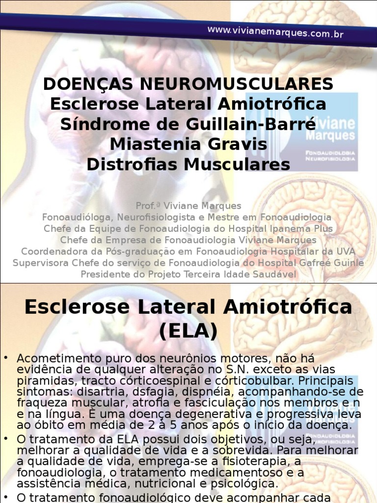 Doenças Neuromusculares | PDF | Patologia da fala | Distrofia muscular