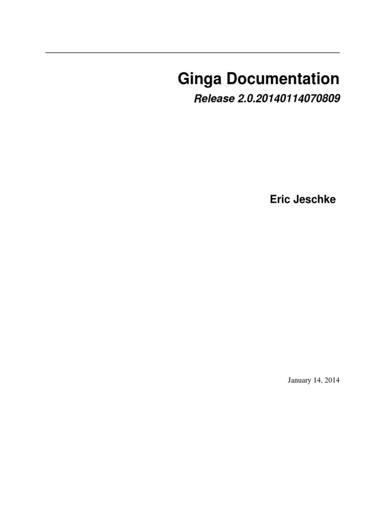 Ginga | PDF | Tab (Gui) | Graphical User Interfaces