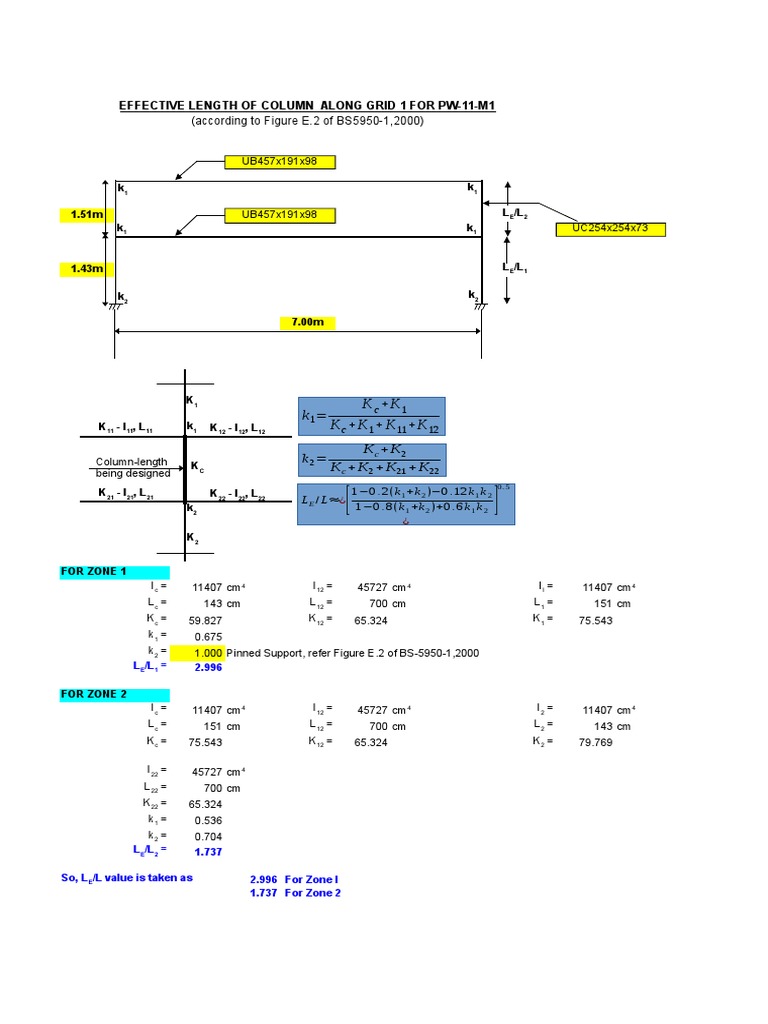 Effective Column Lengths for PW-11-M1 | PDF | Science & Mathematics