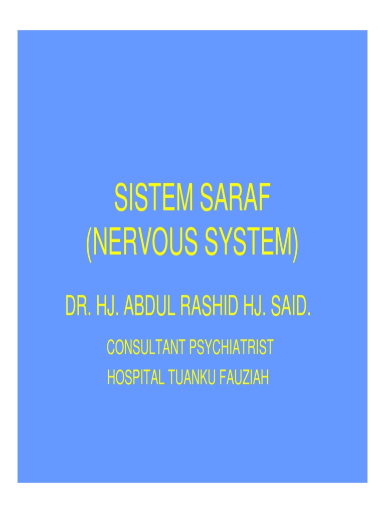 SISTEM SARAF English PDF | PDF | Action Potential | Neuron