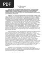 Character Analysis of Fortunato and Montresor | PDF