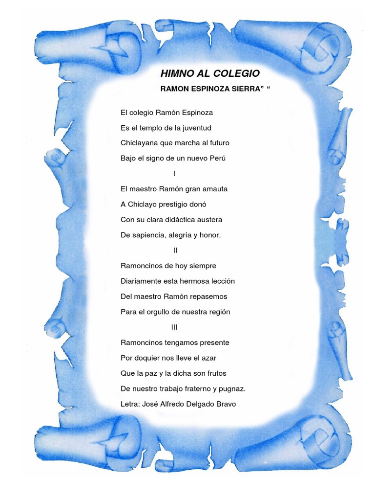 Himno Al Colegio | PDF